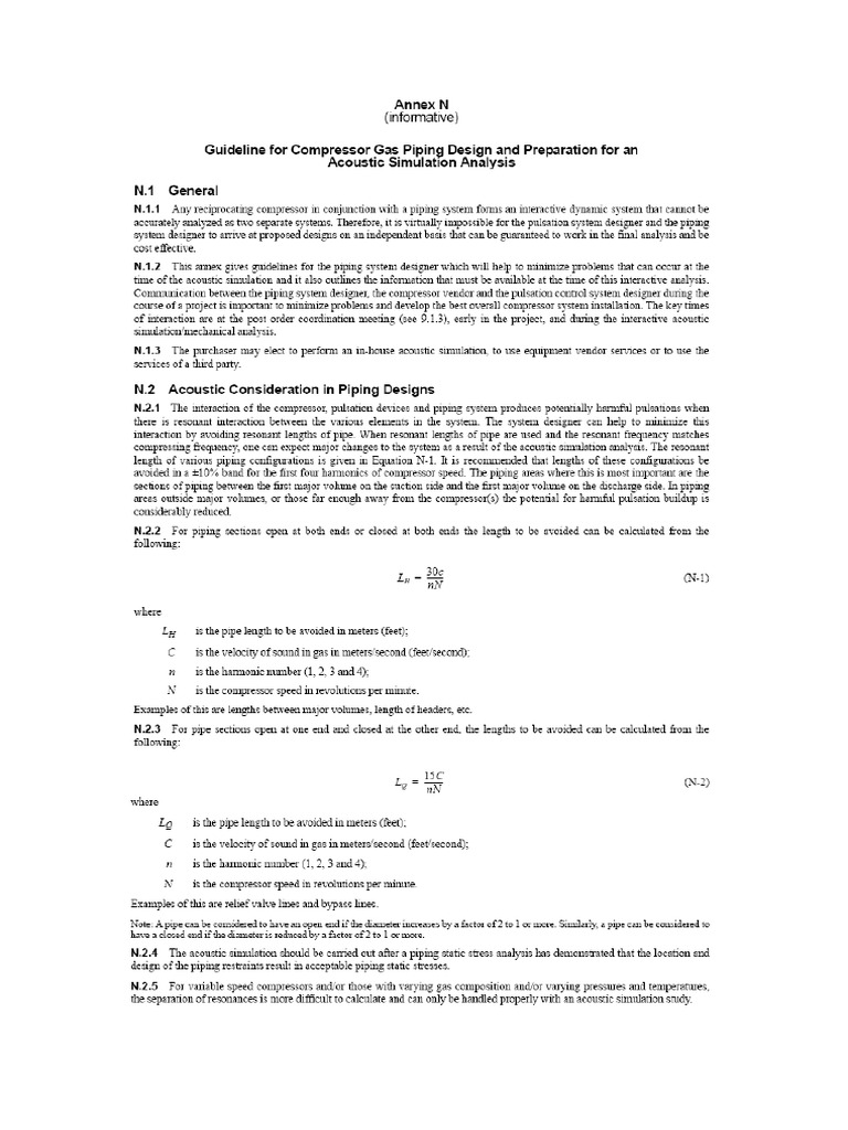 Api 618 Annex N Acoustic Simulation Analysis Pdf