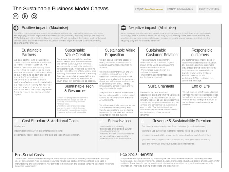 SBMC DeepDiveLearning ReyndersJim | PDF | Sustainability | Efficient Energy Use
