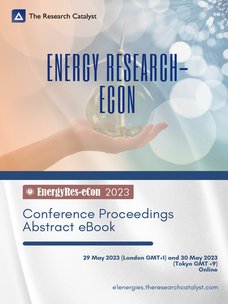 Energy Res-eCon 2023 Conference Insights | PDF | Lithium Ion Battery ...