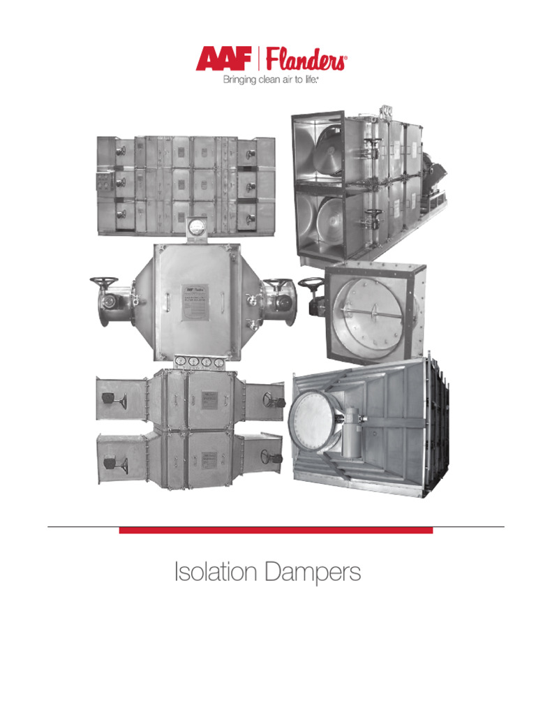 AAF Flanders Isolation - Dampers - CSP 3 109A | PDF | Iso 9000 | Duct ...