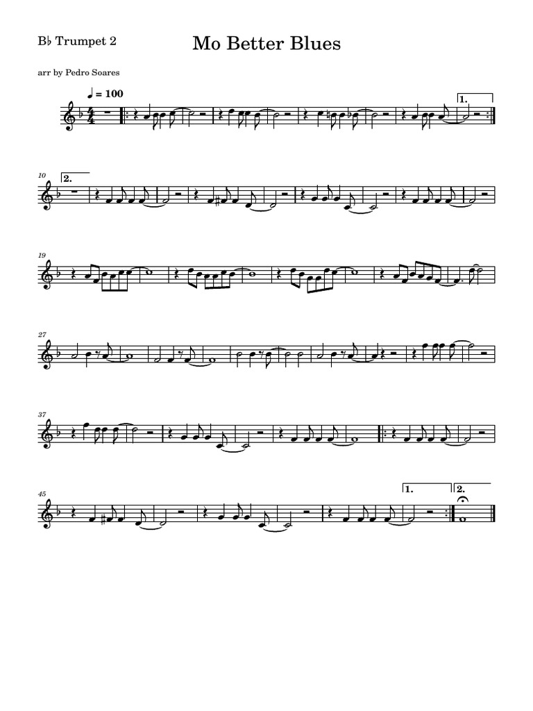Mo Better Blues-Bb - Trumpet - 2 | PDF
