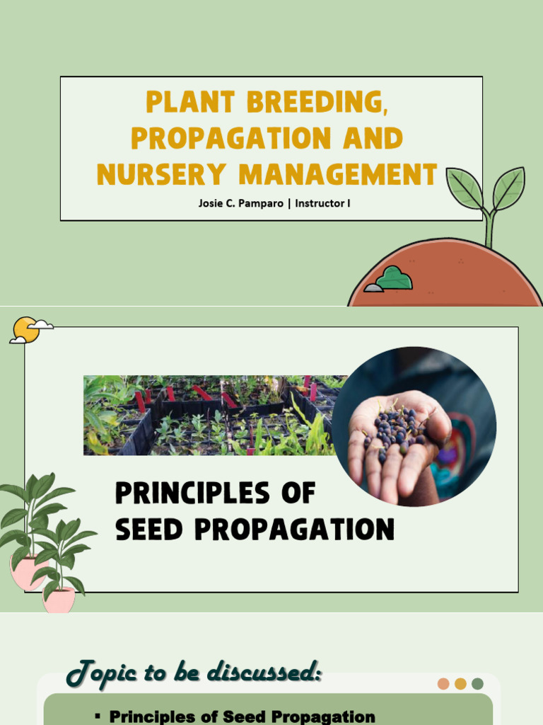 Understanding Sexual Seed Propagation | PDF