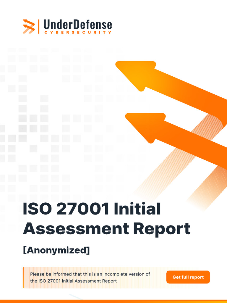 Anonymized ISO 27001 Assessment Report | PDF | Information Security ...