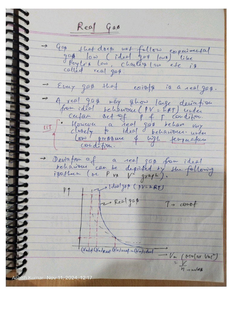 Real Gas | PDF
