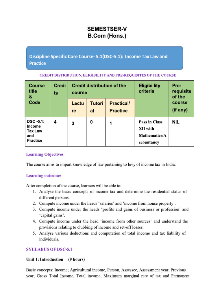 Syllabus | PDF