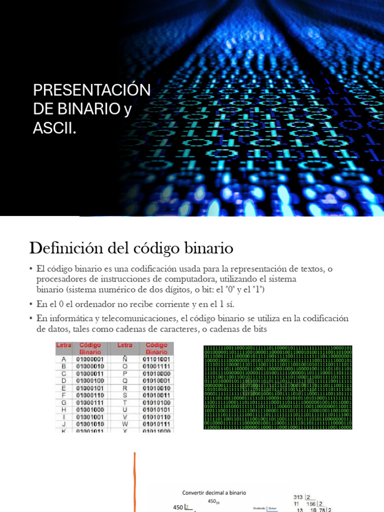 Código Binario y ASCII: Guía Básica | PDF