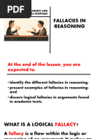 LOGIC CHAPTER 5 - Lecture Note | PDF | Fallacy | Argument