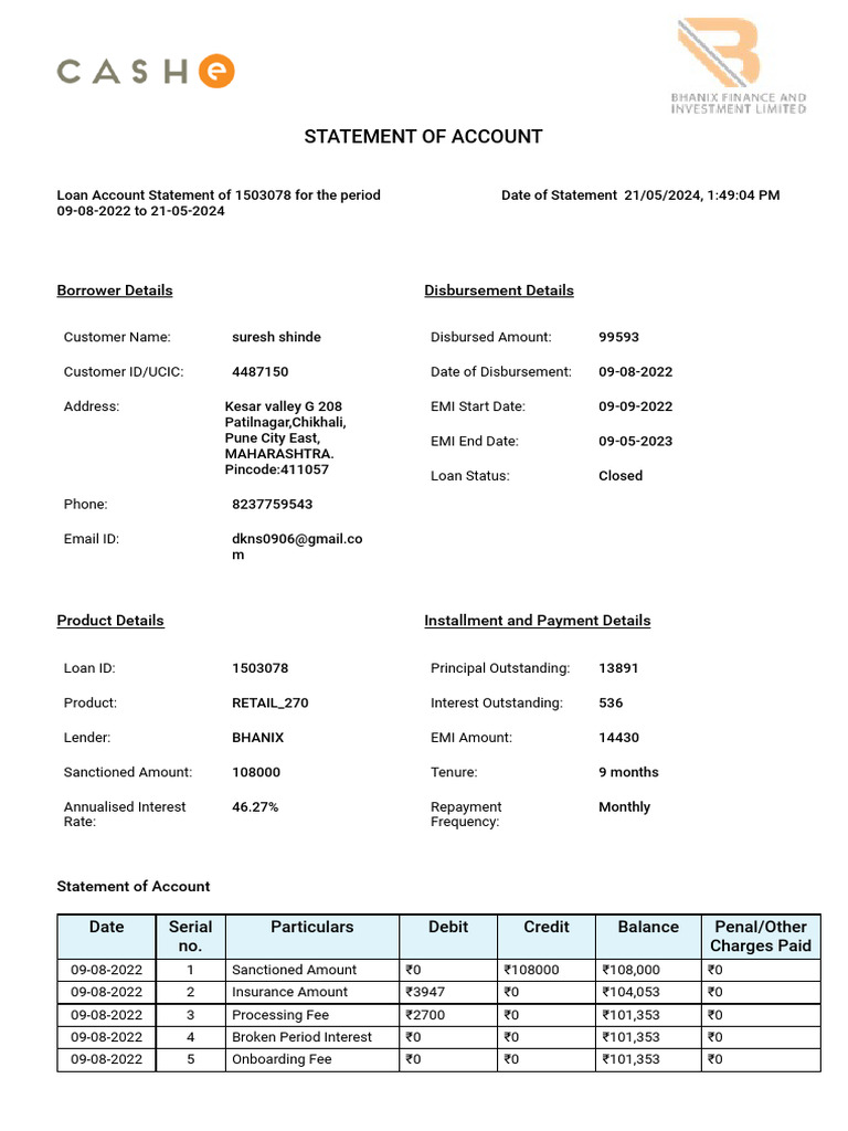 Soa 1503078 1716279543532 | PDF | Interest | Loans