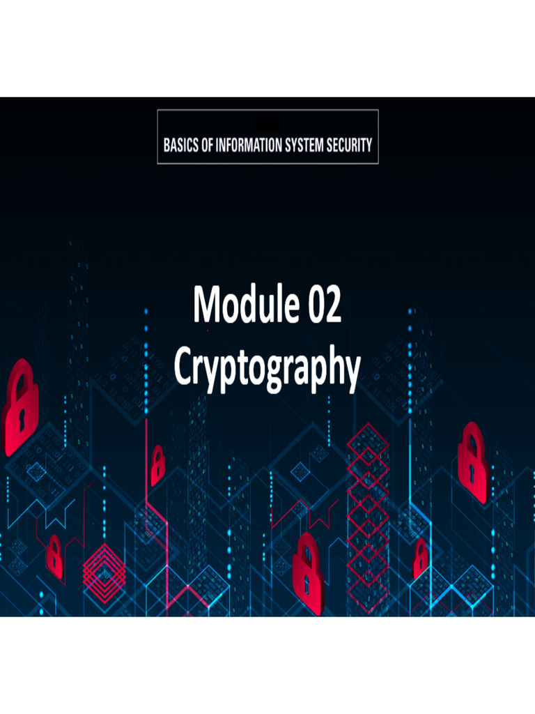 02_Cryptography Part 01 | PDF | Encryption | Key (Cryptography)