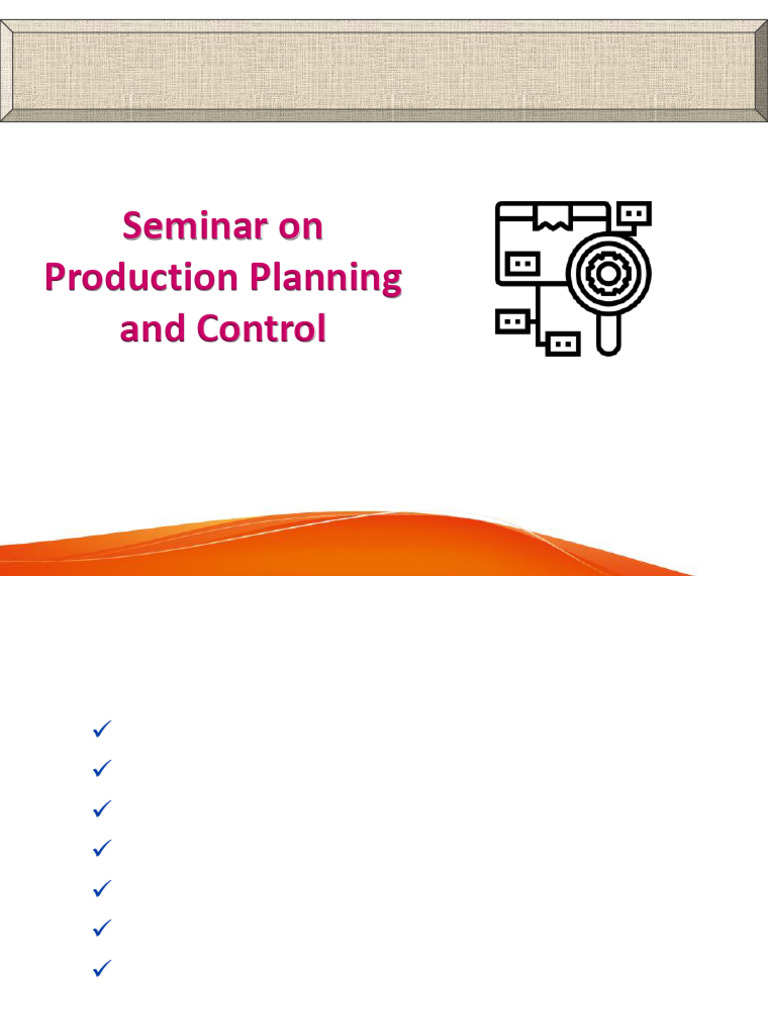 Production Planning - Control | PDF | Inventory | Business