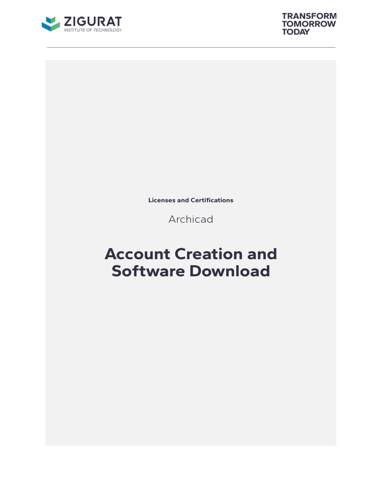 Archicad License & Download Guide | PDF | Software | Computing
