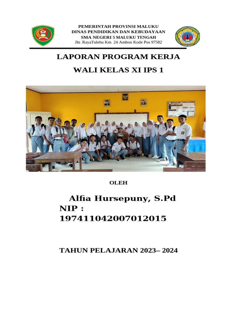 Laporan Wali Kelas XI IPS 1 | PDF | Kesehatan Holistik
