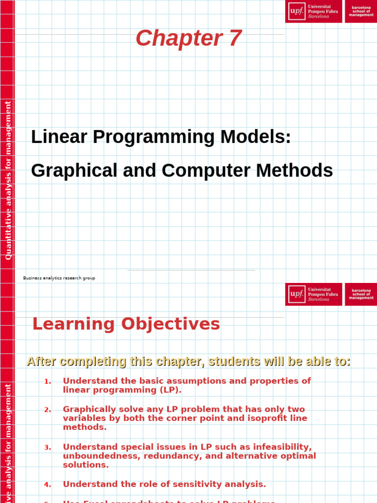 Graphical Method LP and Sensitivity Analysis | PDF | Linear Programming | Mathematical Optimization