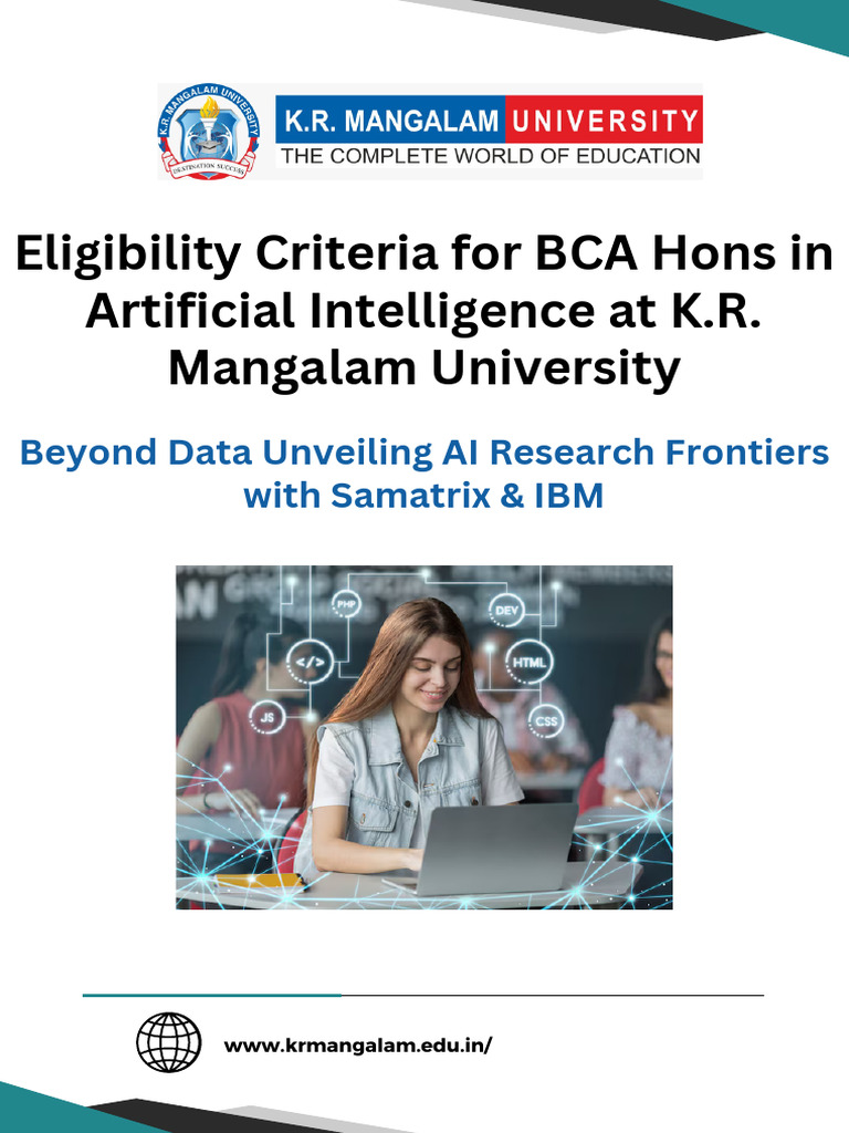 Eligibility Criteria For BCA Hons in Artificial Intelligence at K.R ...
