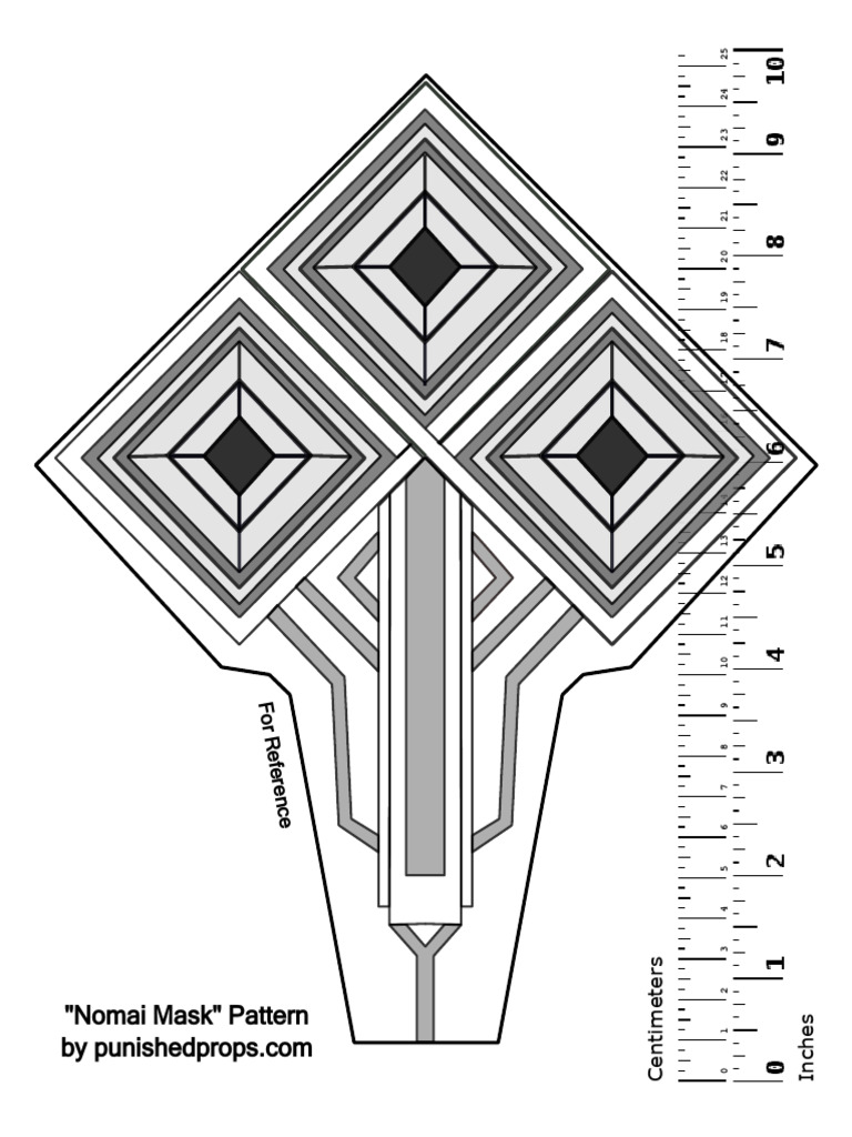 Nomai Mask Template Punished Props 01 | PDF