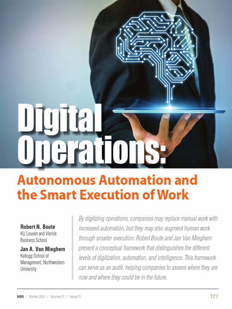 DAS MODEL - Digital Operations (MBR Winter 2021 Boute Van Mieghem ...