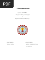 Café Management System | PDF | Databases | Business