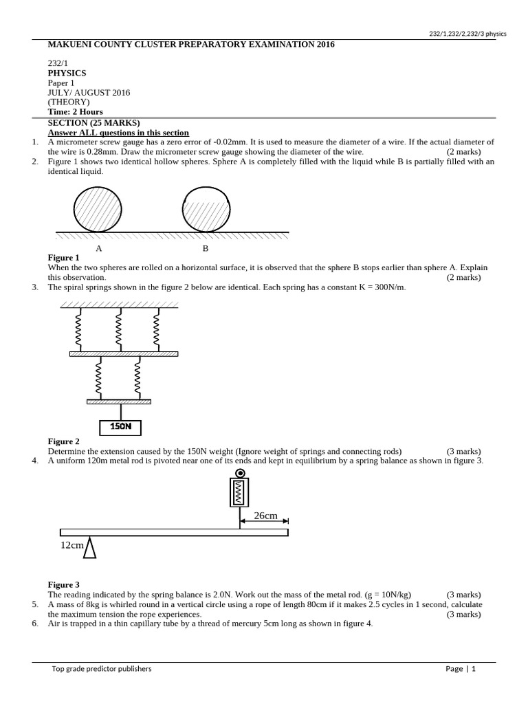 Physics Mock | PDF | Photoelectric Effect | Physical Quantities