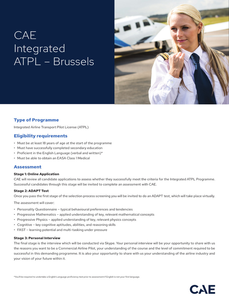 Caec 9269 06 Flyer Atpl Brussels en Feb2024 v1 | PDF | Aviation