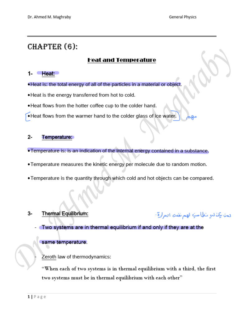 ch6 | PDF | Heat | Temperature
