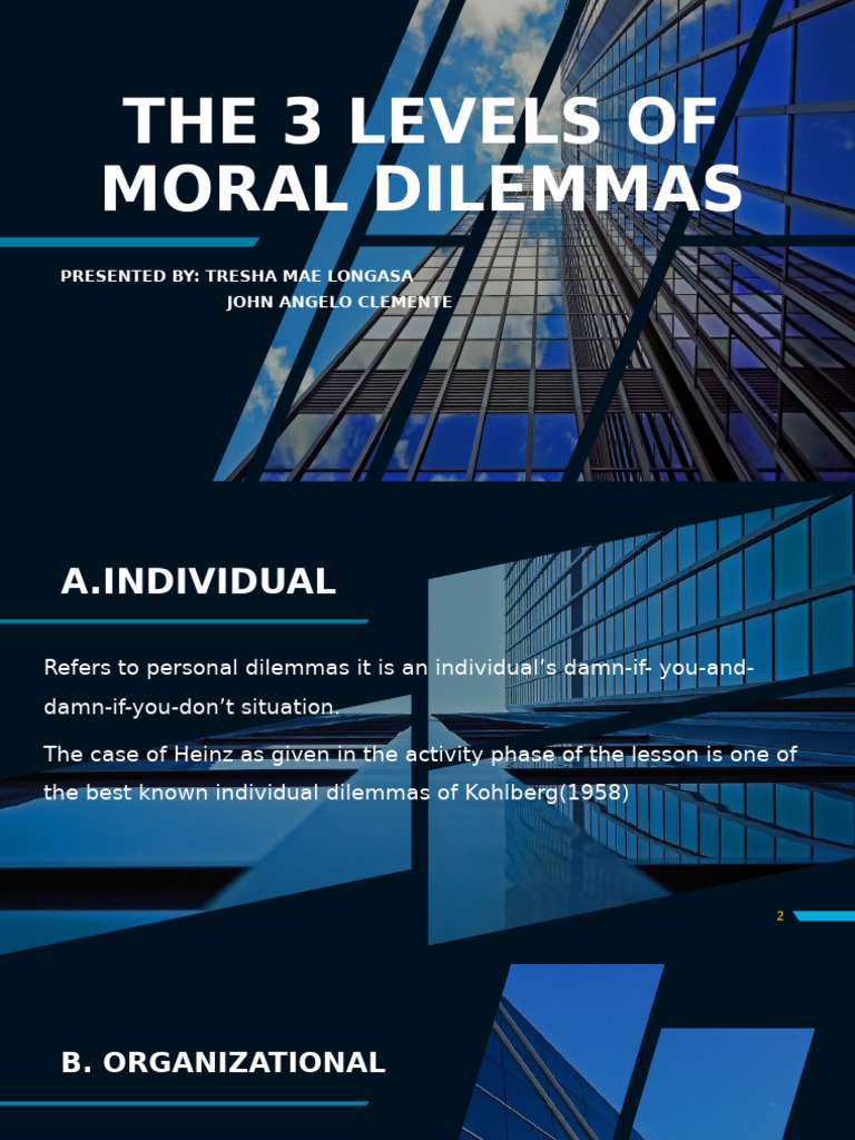 The 3 Levels of Moral Dilemmas | PDF | Social Psychology