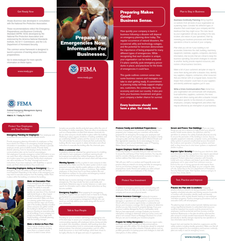 BusinessPlan Brochure | PDF | Emergency Management | Emergency