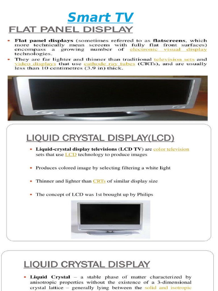 Smart tv | PDF | Backlight | Liquid Crystal Display