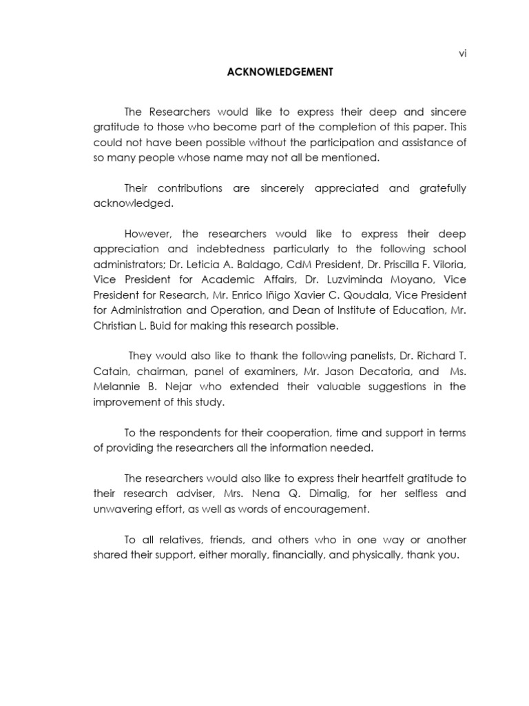 1-ACKNOWLEDGEMENT | PDF