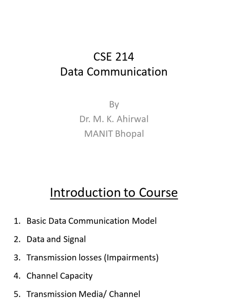 Lecture - 0 - Introduction To Course | PDF