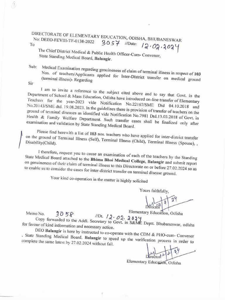 103 - Interdist. Medical List | PDF