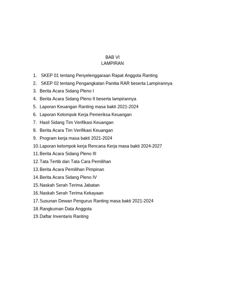 Lampiran Bab Vi | PDF