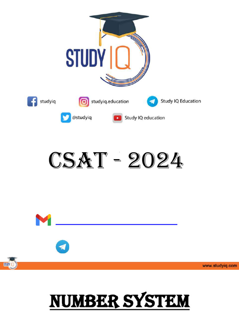 CSAT 2024 Remainder Problems Guide | PDF