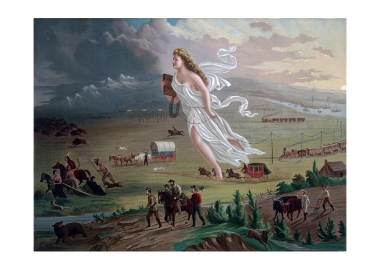 Progresso Americano. John Gast, 1872 (Doutrina Do Destino Manifesto) | PDF