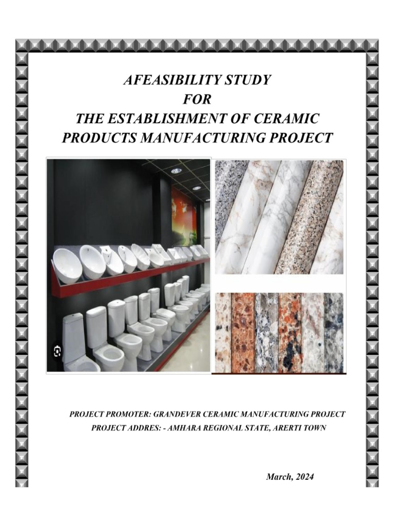 Feasibility Study On Ceramic | PDF | Ceramics | Silicon Dioxide