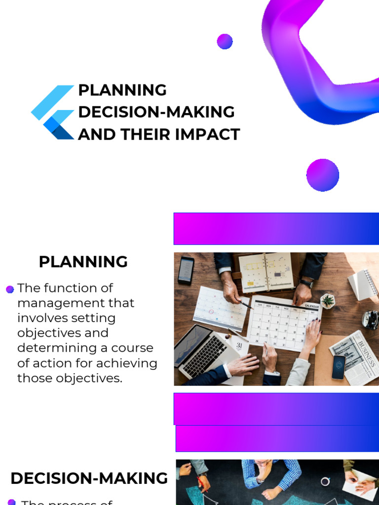 Planning Decision Making and Their Impact | PDF | Planning | Business
