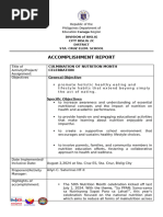 Nutrition Month Culmination Program | PDF