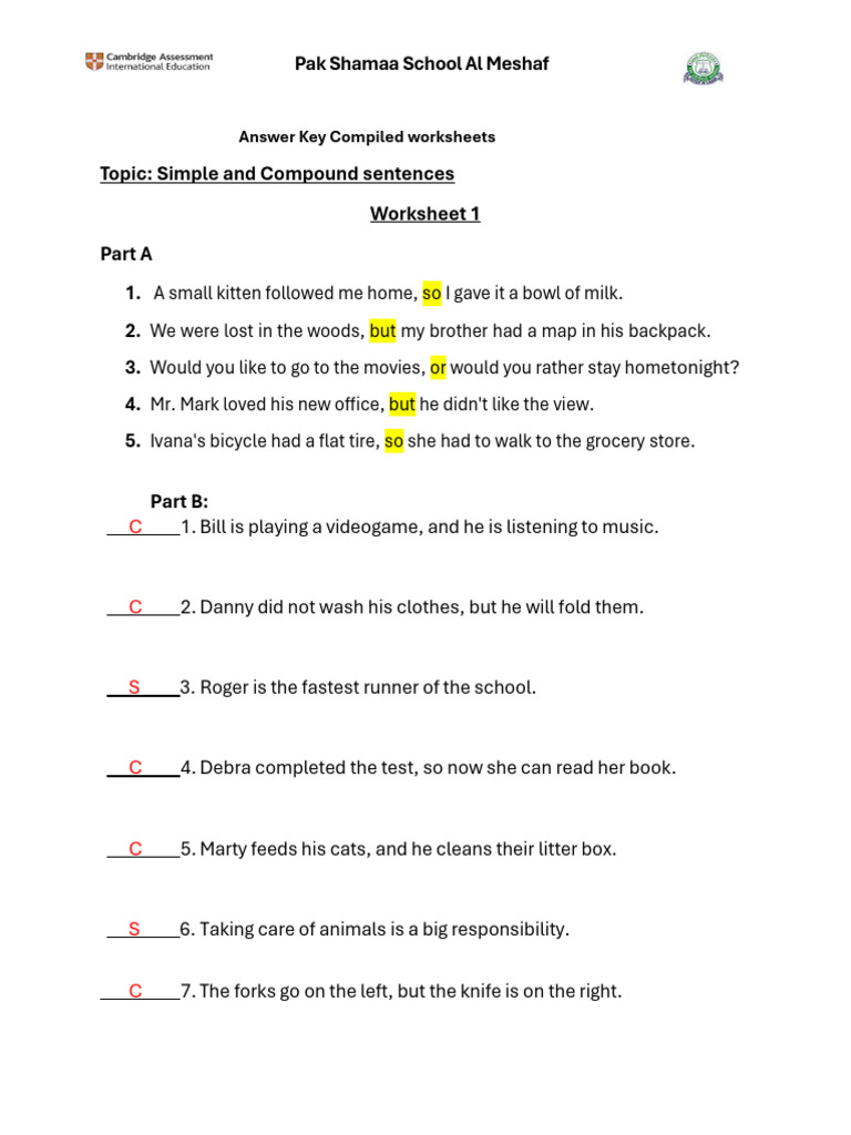 Year 6 English Worksheets Answer Key | PDF | Pronoun | Adjective
