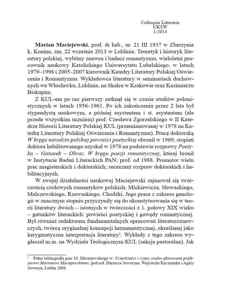 Marian Maciejewski | PDF