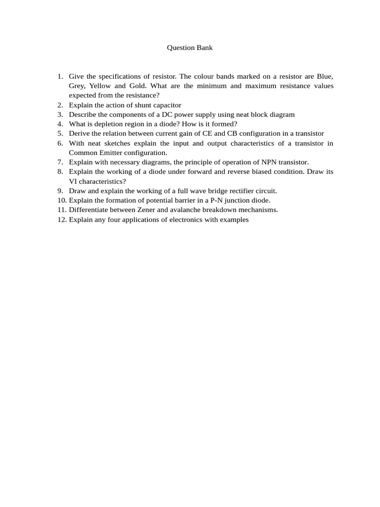 BEC Question Bank 2024 | PDF BEC Question Bank 2024 | PDF