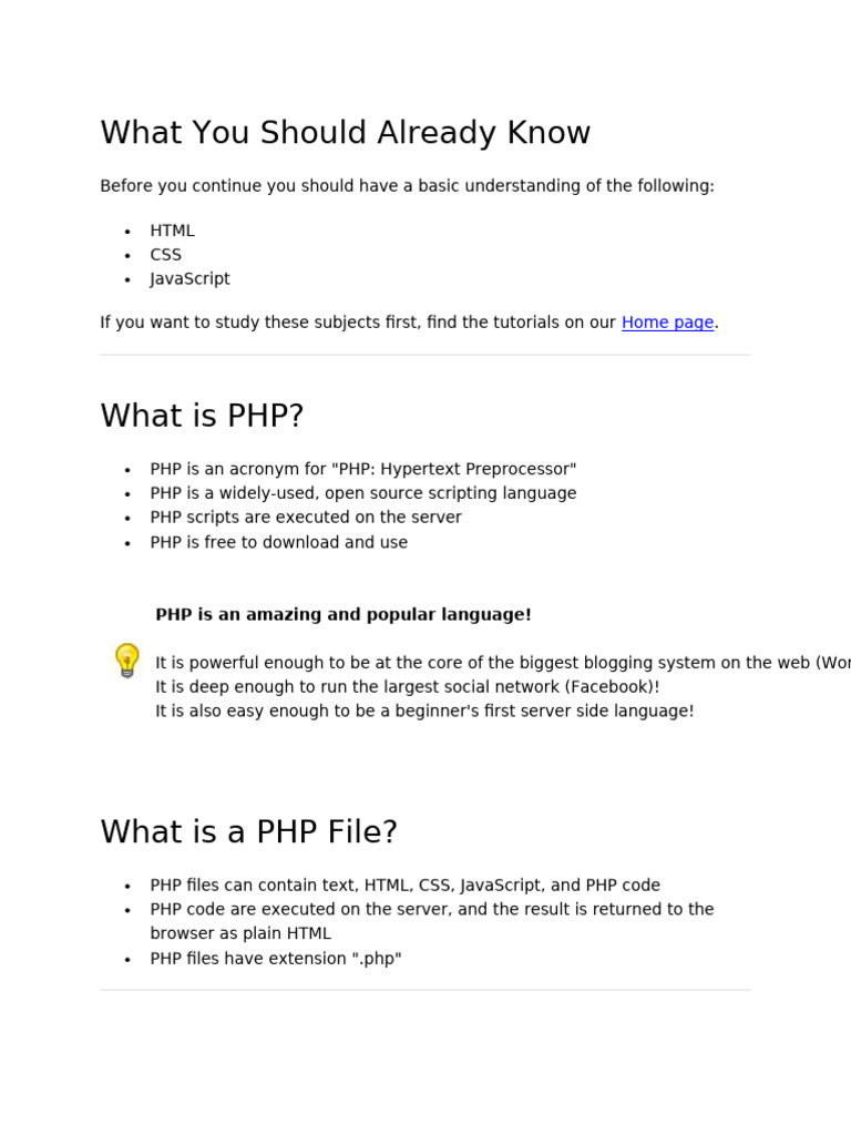 What You Should Already Know | PDF