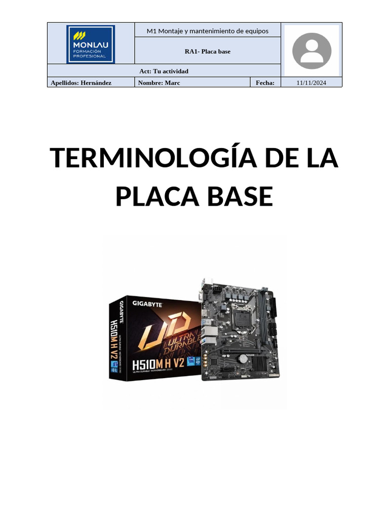 Arquitectura Placa Base | PDF | Microprocesador | Hardware de la computadora