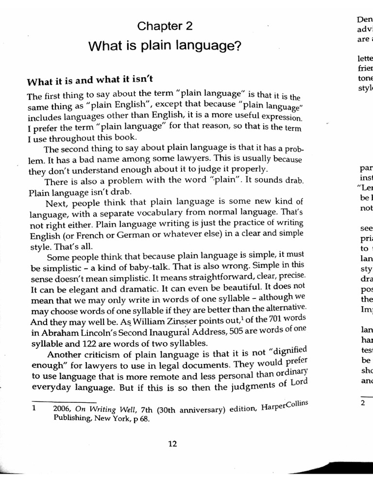 Plain Language | PDF