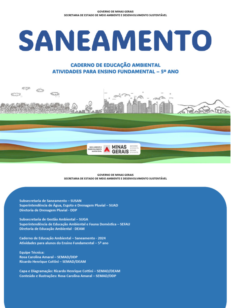 Caderno Saneamento Extra Jms 2024 | PDF | Águas residuais | Enchente