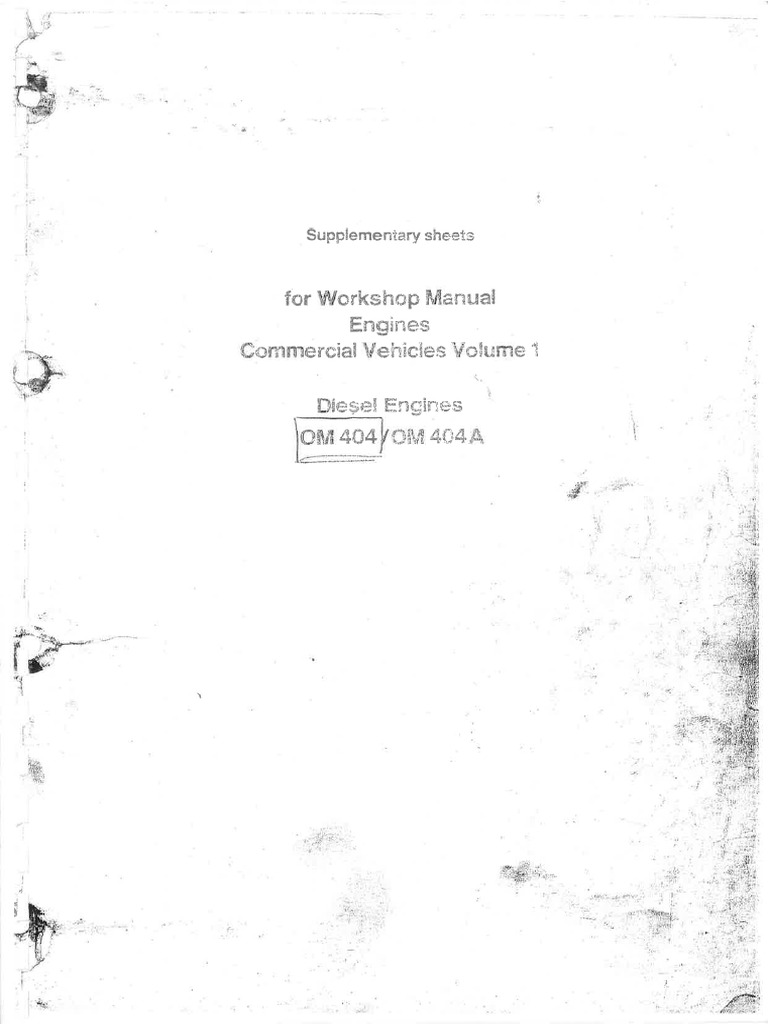 Mercedes-Benz Workshop Manual | PDF