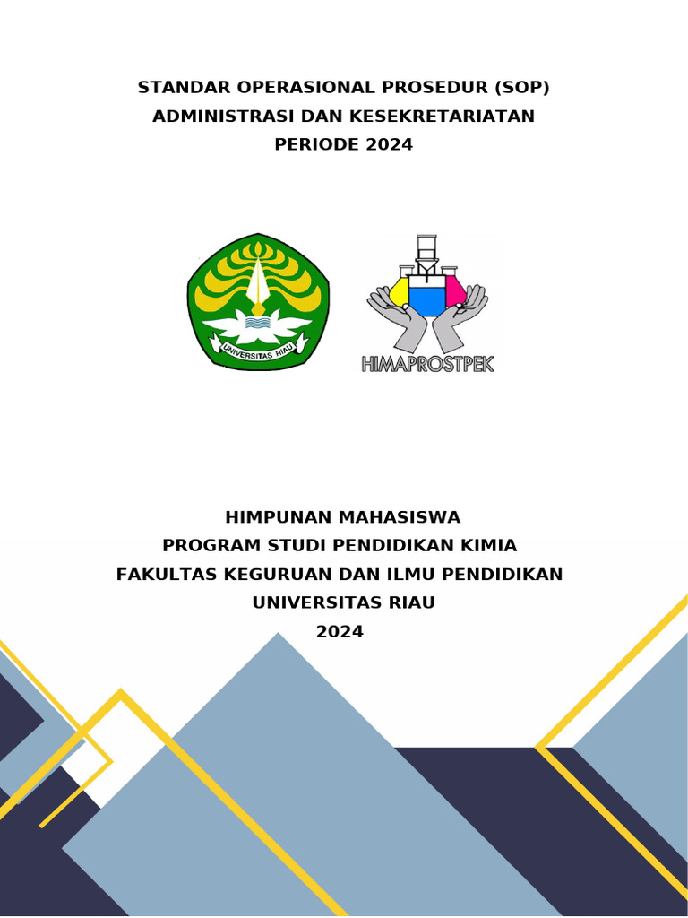 Cover Sop Sekretariat | PDF