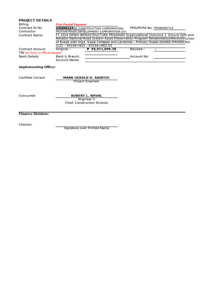 SWA MCP Voucher FrontSheet 24D00124 | PDF | Debits And Credits | Payments
