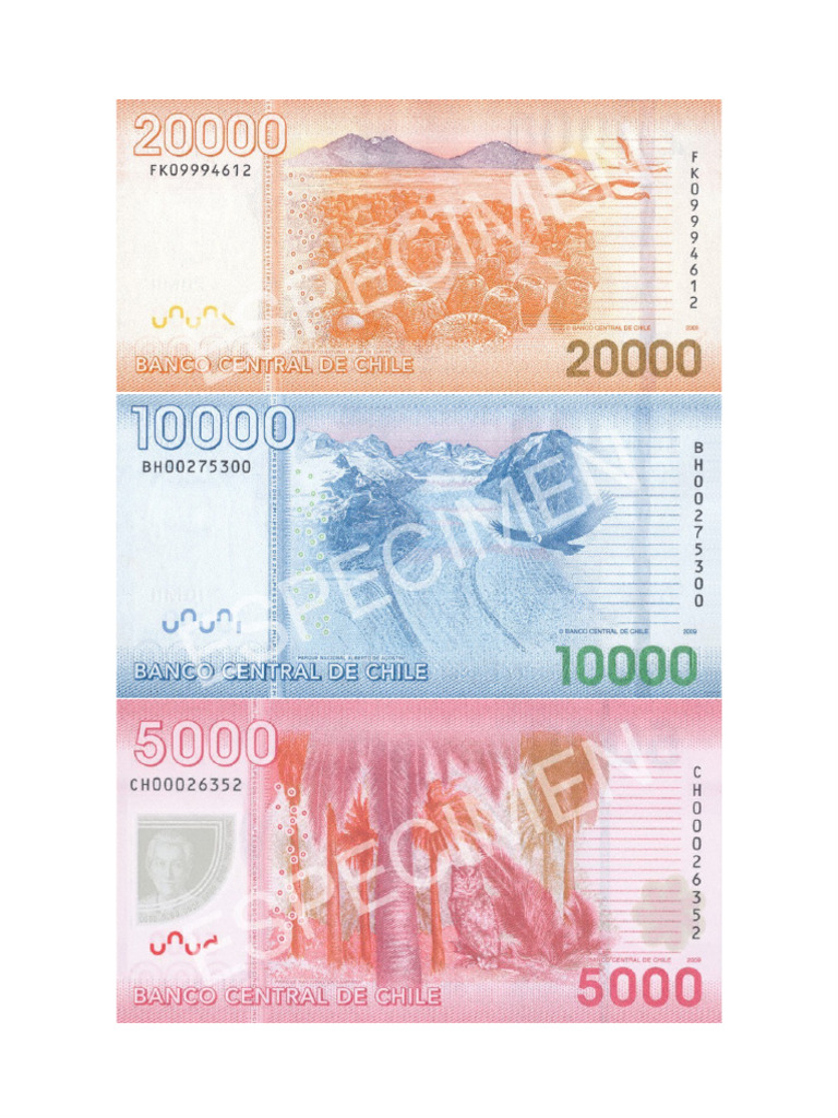Billetes Chilenos Material Educ | PDF