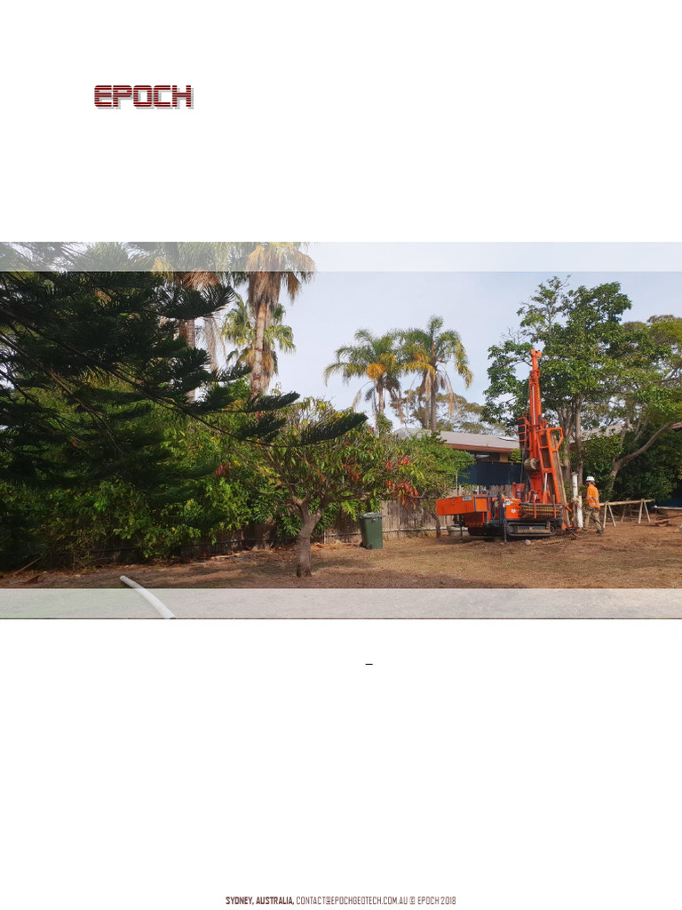 DA181285 Geotechnical Report - (A5563656) | PDF | Silt | Borehole