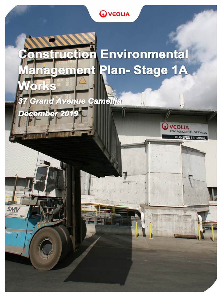 Construction Environment Management Plan - Stage 1A | PDF | Waste ...