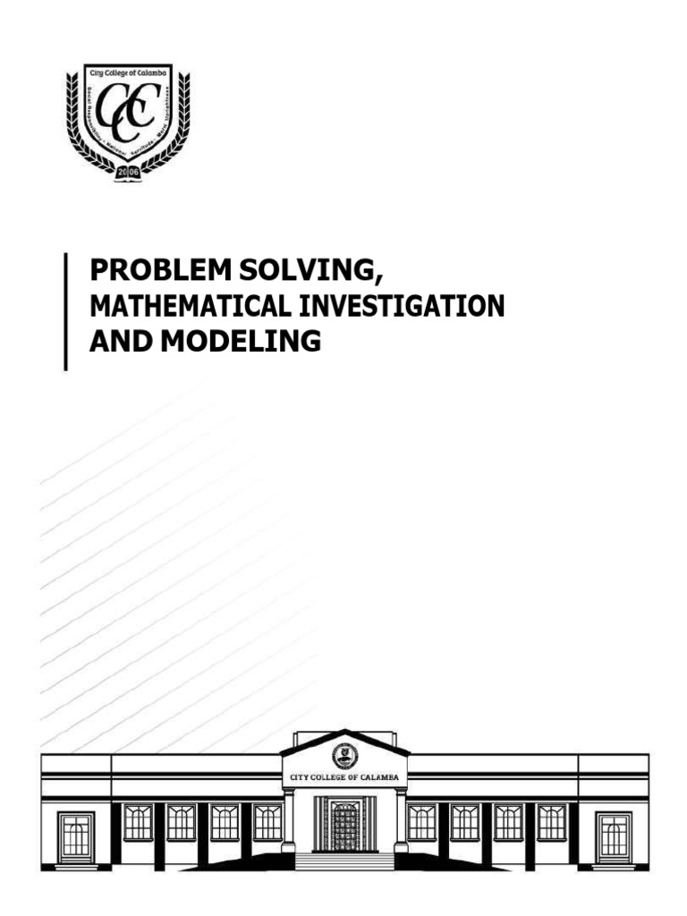 Problem Solving Mathematics Investigation and Modeling Pages | PDF | Inductive Reasoning ...
